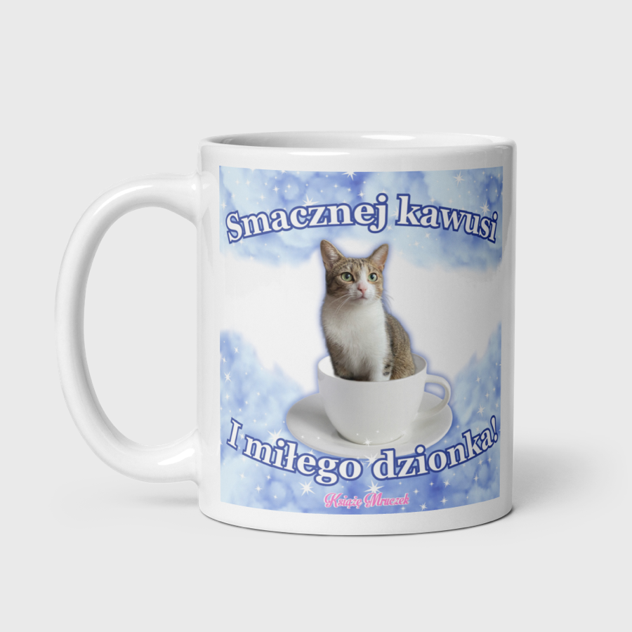 Kubek Smacznej kawusi i miłego dzionka (330 ml) – Patronite Sklep