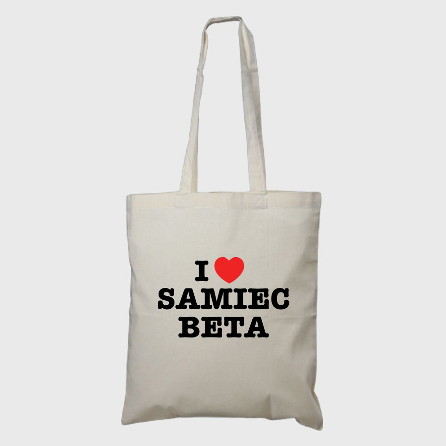 Torba bawełniana I Love Samiec Beta – Patronite Sklep